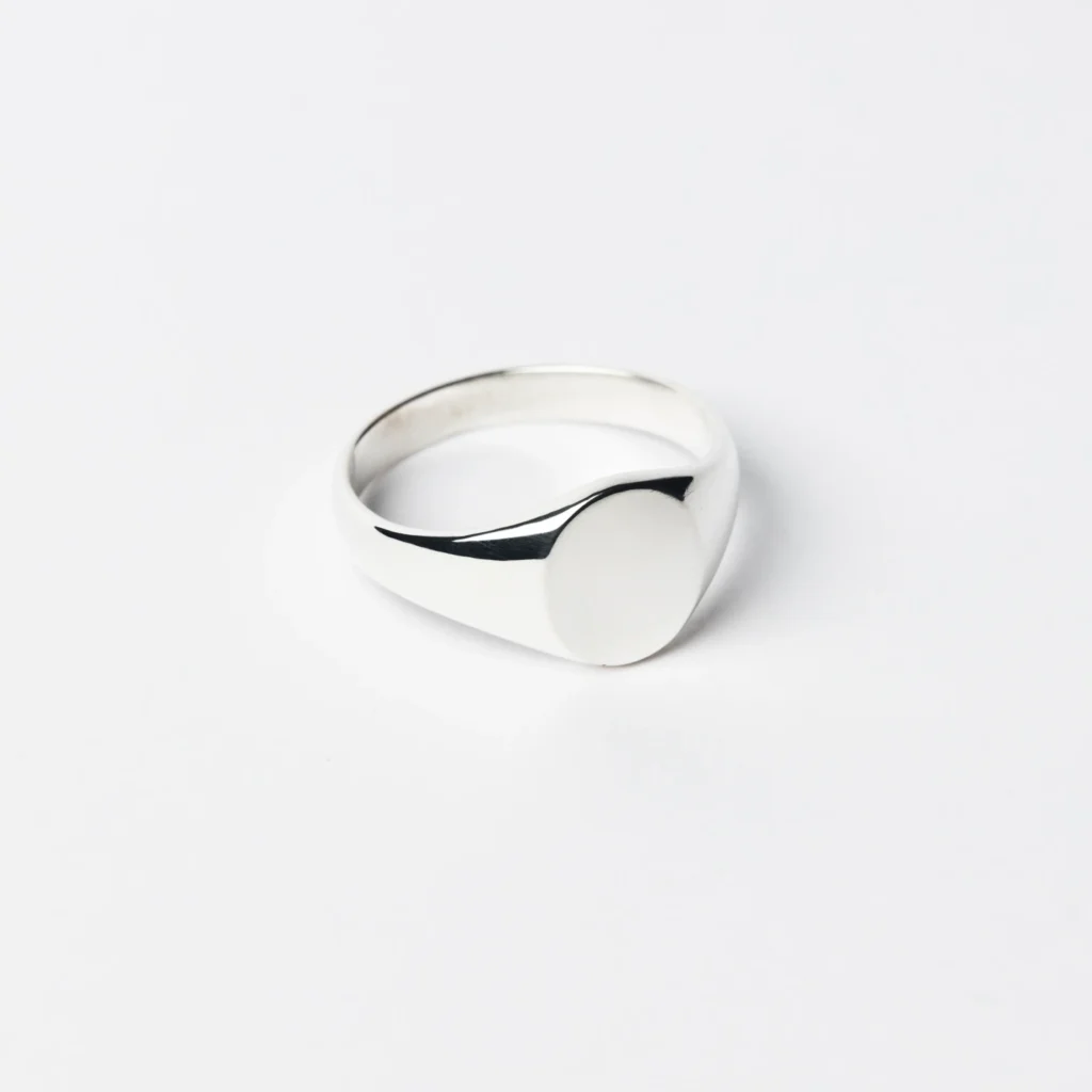 Anel minimalista Sinete Prata 925 Homem - Ruben Roque Jewels