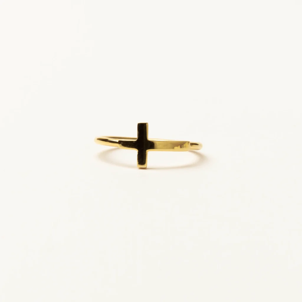 Anel Masculino em Cruz Prata 925 | Jóia Minimalista